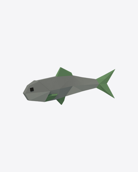 Low Poly Fish PNG Image