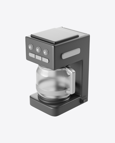 Stylized Coffee Maker PNG Image